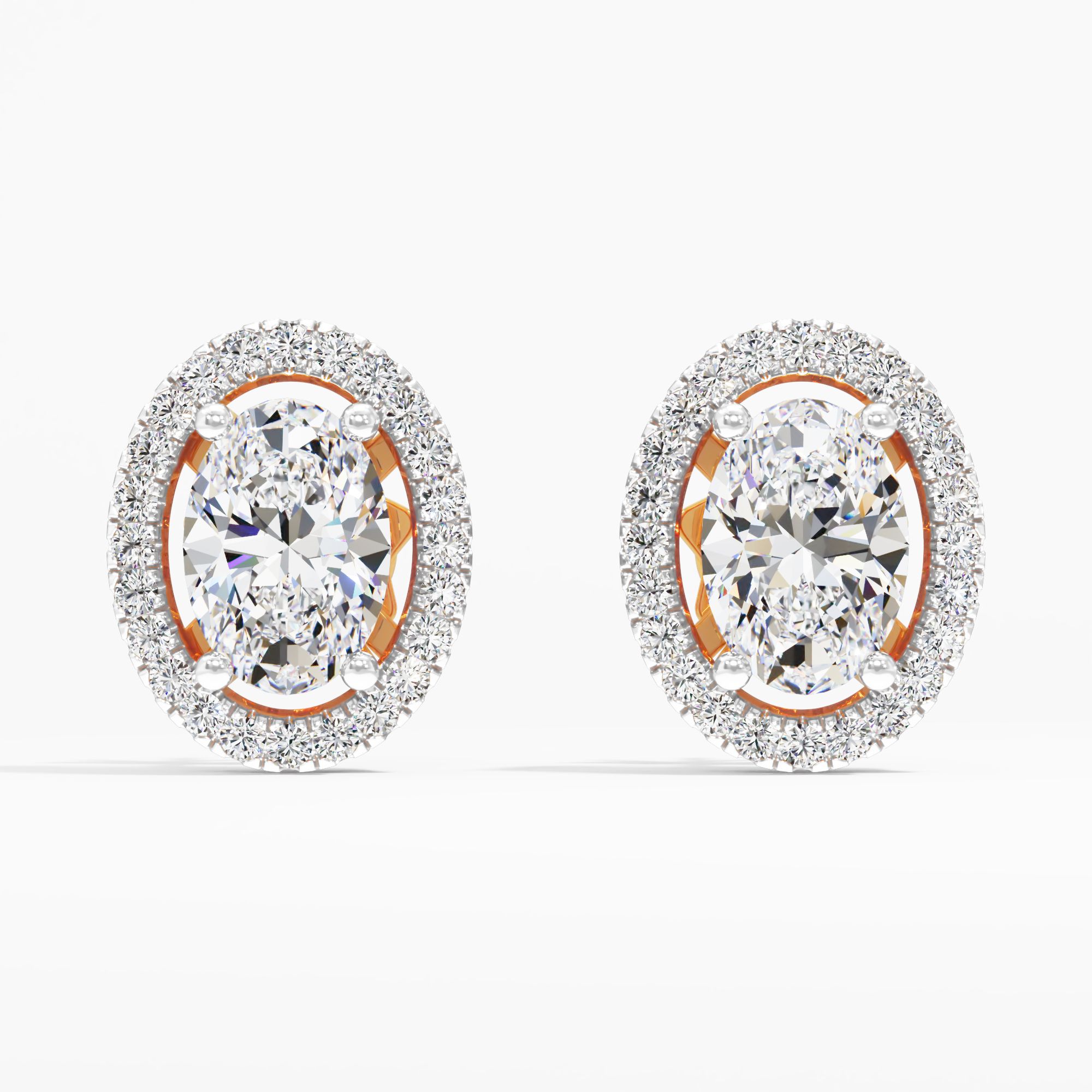 Sienna Dawn Solitaire Detachable Halo Stud Earring