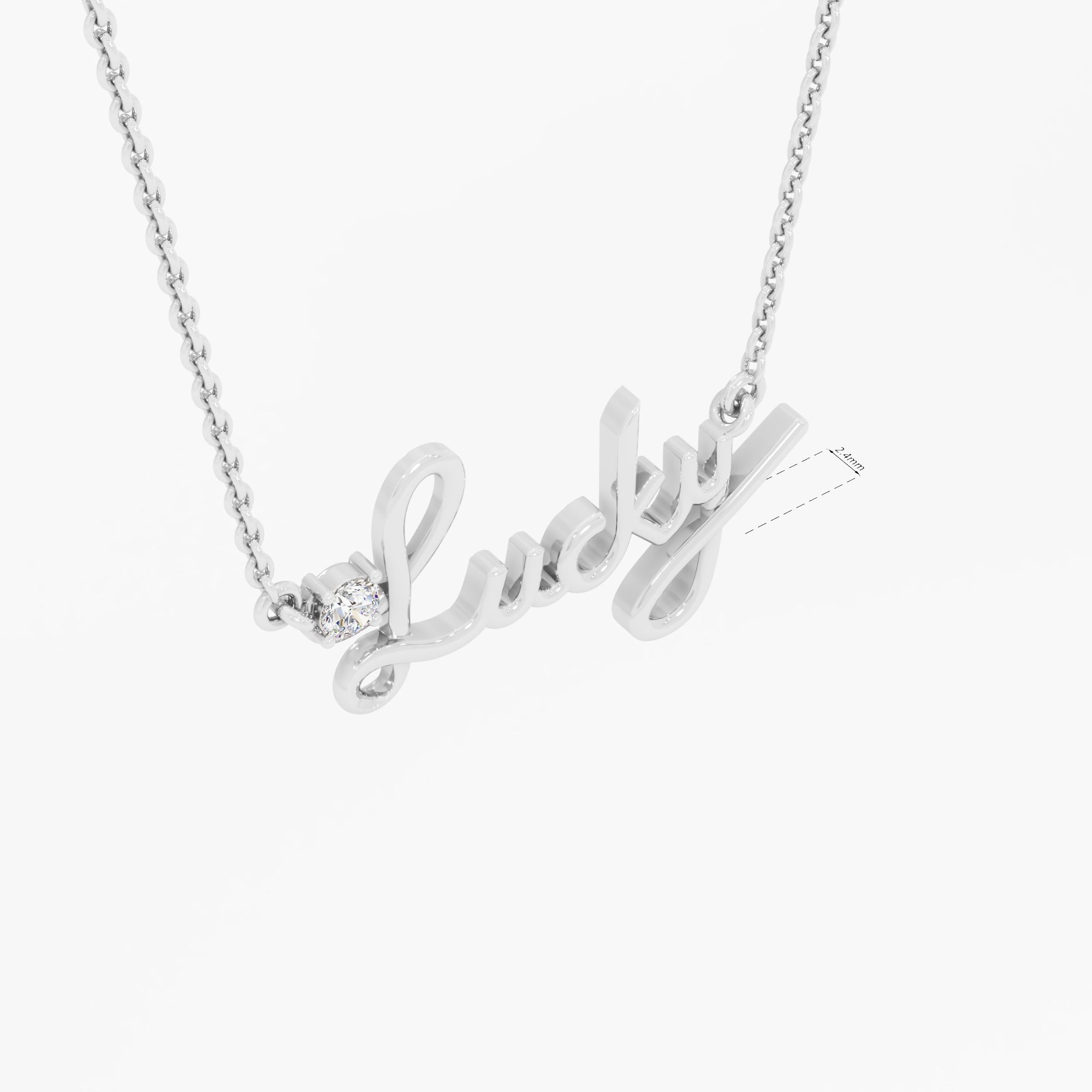 Lucky Solitaire Diamond Pendant